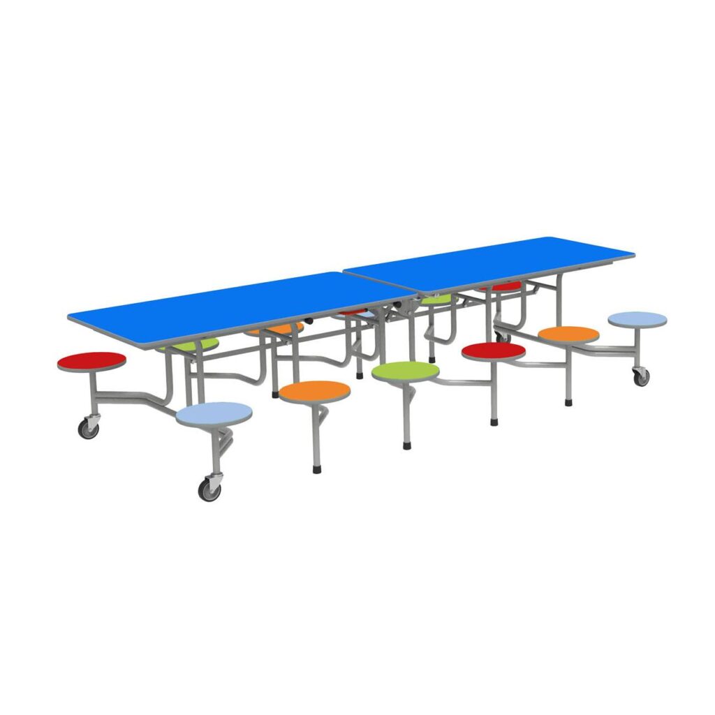 GoRoll Folding Table 10ft with 12 Stools - Gopak